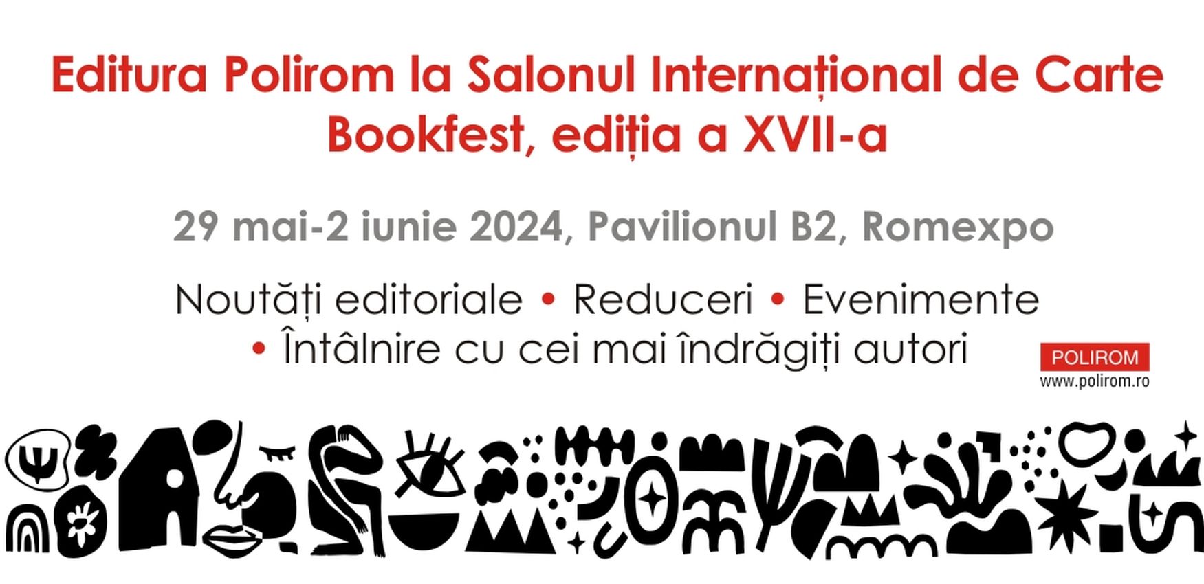 Programul de evenimente al Editurii Polirom la Bookfest 2024 - citeşte-mă!